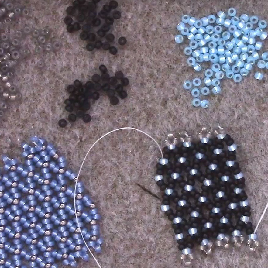 Beginning Netting Beading Stitch Tutorial – Aura Crystals, LLC