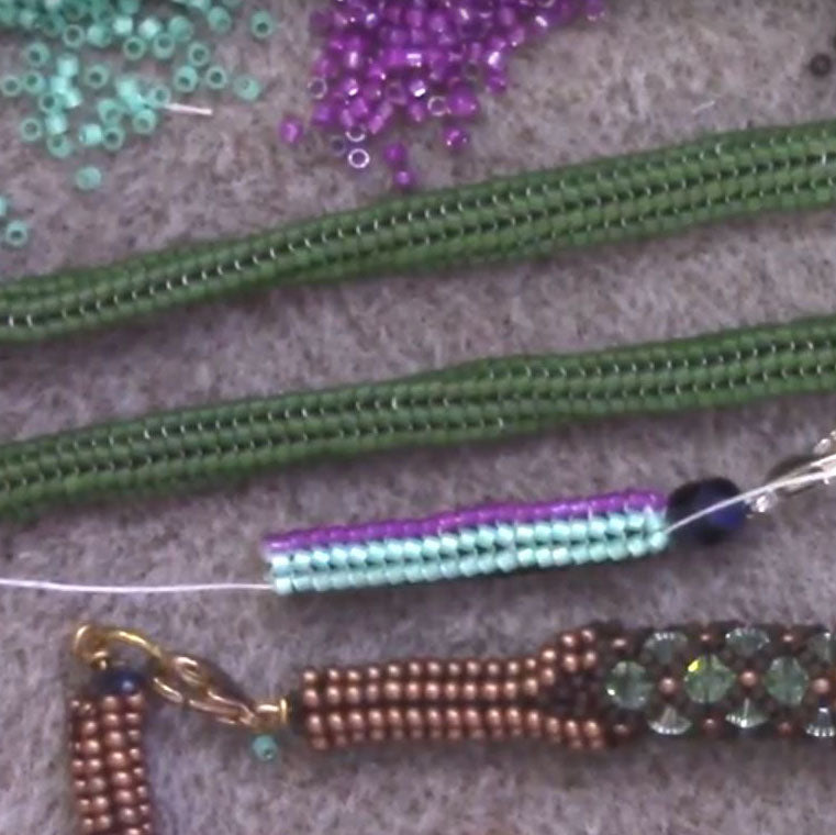 Tubular Herringbone Beading Stitch Tutorial – Aura Crystals, LLC