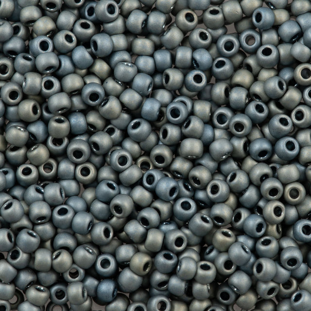 Toho Round Seed Bead 8/0 Higher Metallic Matte Blue Haze #512F – Aura ...