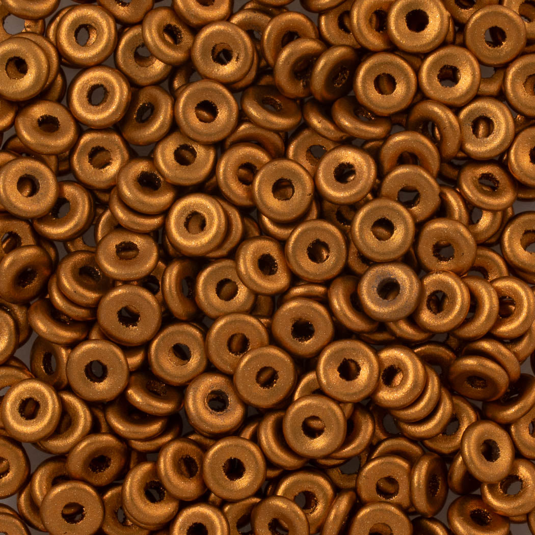 Czech O Beads Metallic Antique Gold 7.9g Tube (01740) – Aura Crystals, LLC