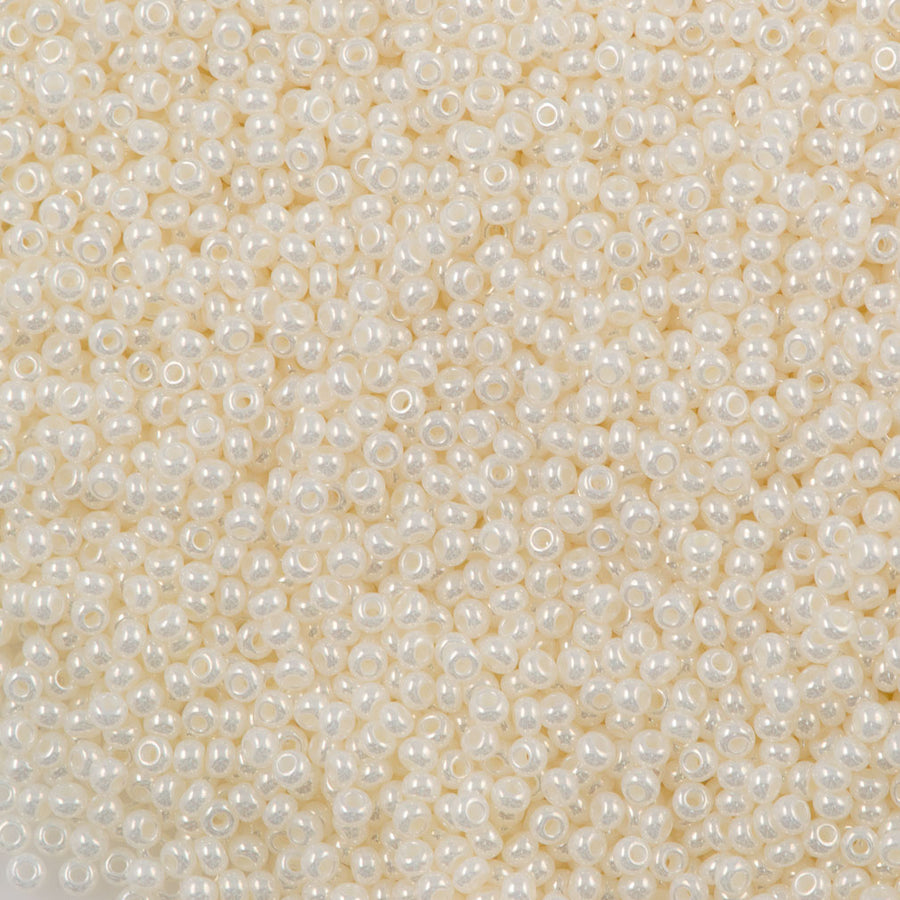 50g Czech Seed Bead 10/0 Ceylon Pearl White (47102) – Aura Crystals, LLC