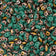 Super Duo 2x5mm Two Hole Beads Opaque Turquoise Capri Gold 22g Tube (6 ...