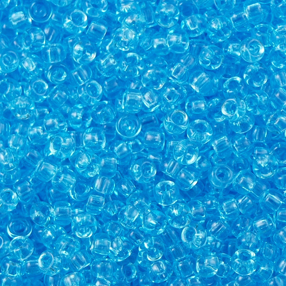 Miyuki Round Seed Bead 6/0 Transparent Light Blue #148 – Aura Crystals, LLC
