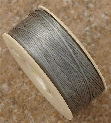 Size B Nymo Nylon Grey Thread 72 yard bobbin – Aura Crystals, LLC
