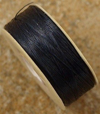 Size 0 Nymo Nylon Black Thread 115 yard bobbin – Aura Crystals, LLC