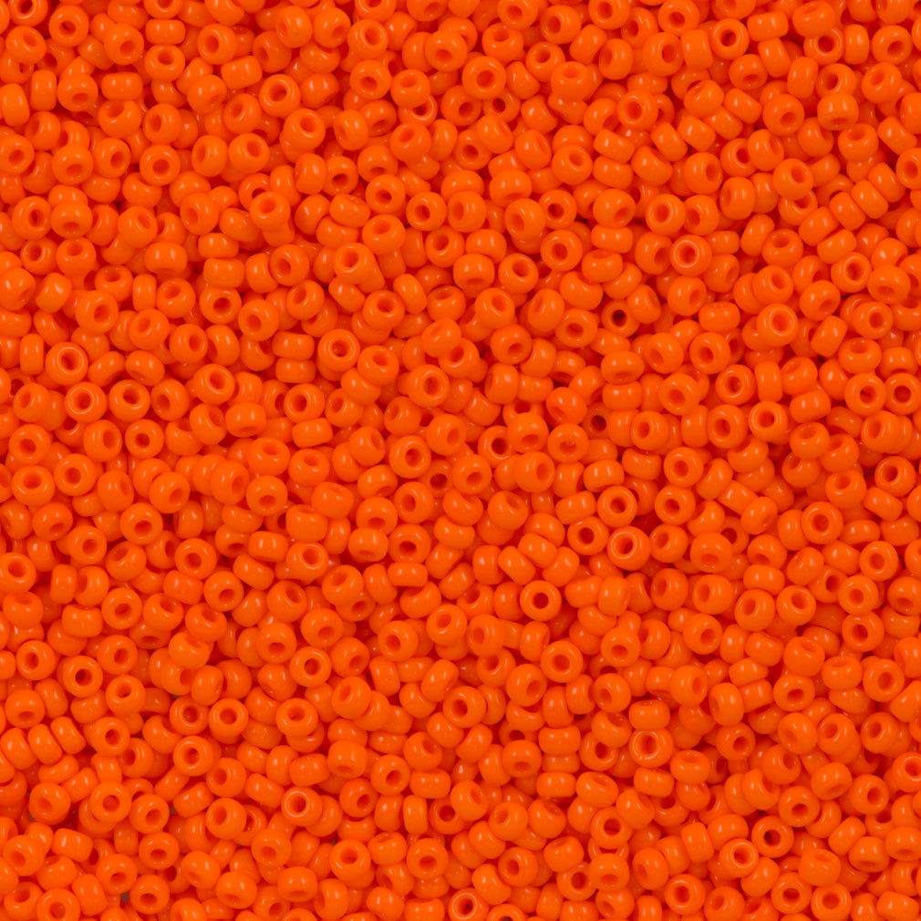 Miyuki Round 11/0 Opaque Orange #406 – Aura Crystals, LLC