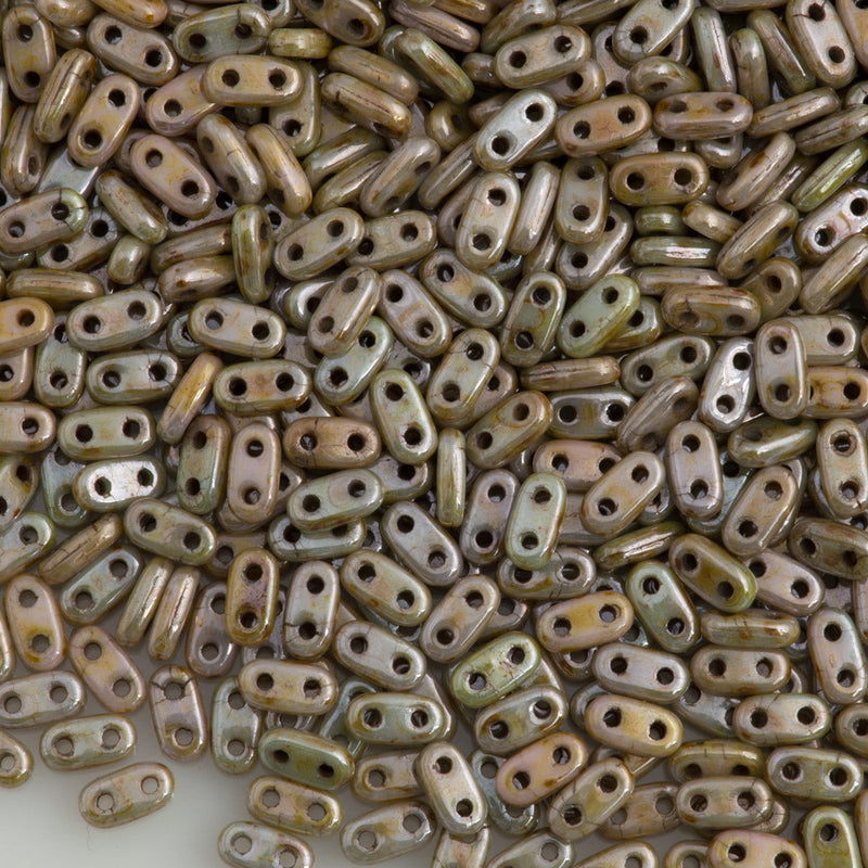 CzechMate Two Hole Bar Beads – Aura Crystals, LLC