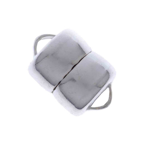 Mag-Lok 11x8mm Silver Plated Magnetic Clasp | Aura Crystals, LLC