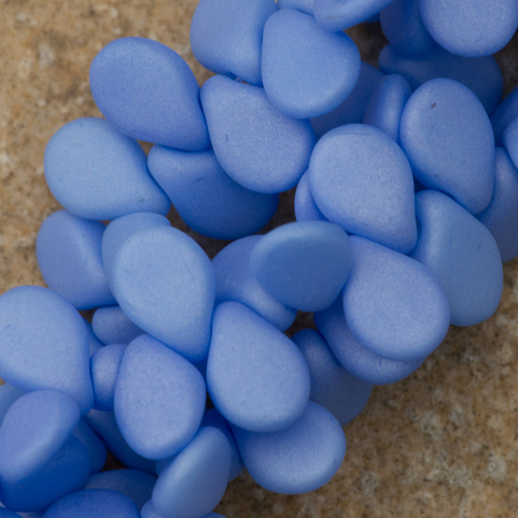 65 Preciosa Pip Matte Silk Periwinkle Beads (29568) | Aura Crystals, LLC