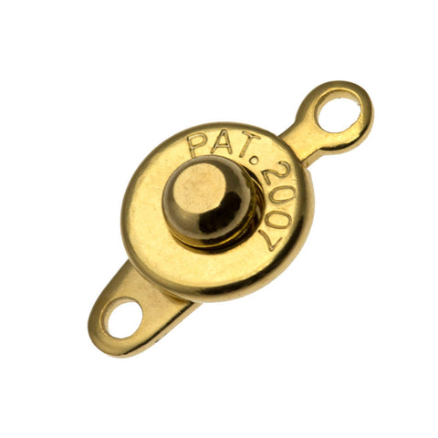 Gold Plated Ball and Socket 7x13mm Clasp | Aura Crystals, LLC