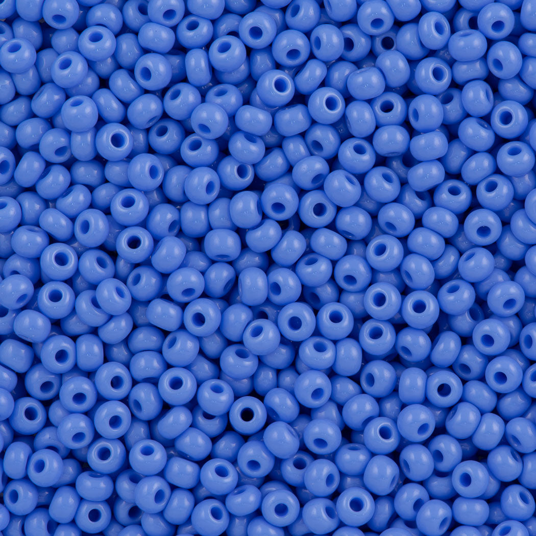 Czech Seed Bead 6/0 Opaque Pale Blue 2-inch Tube (33020) | Aura ...
