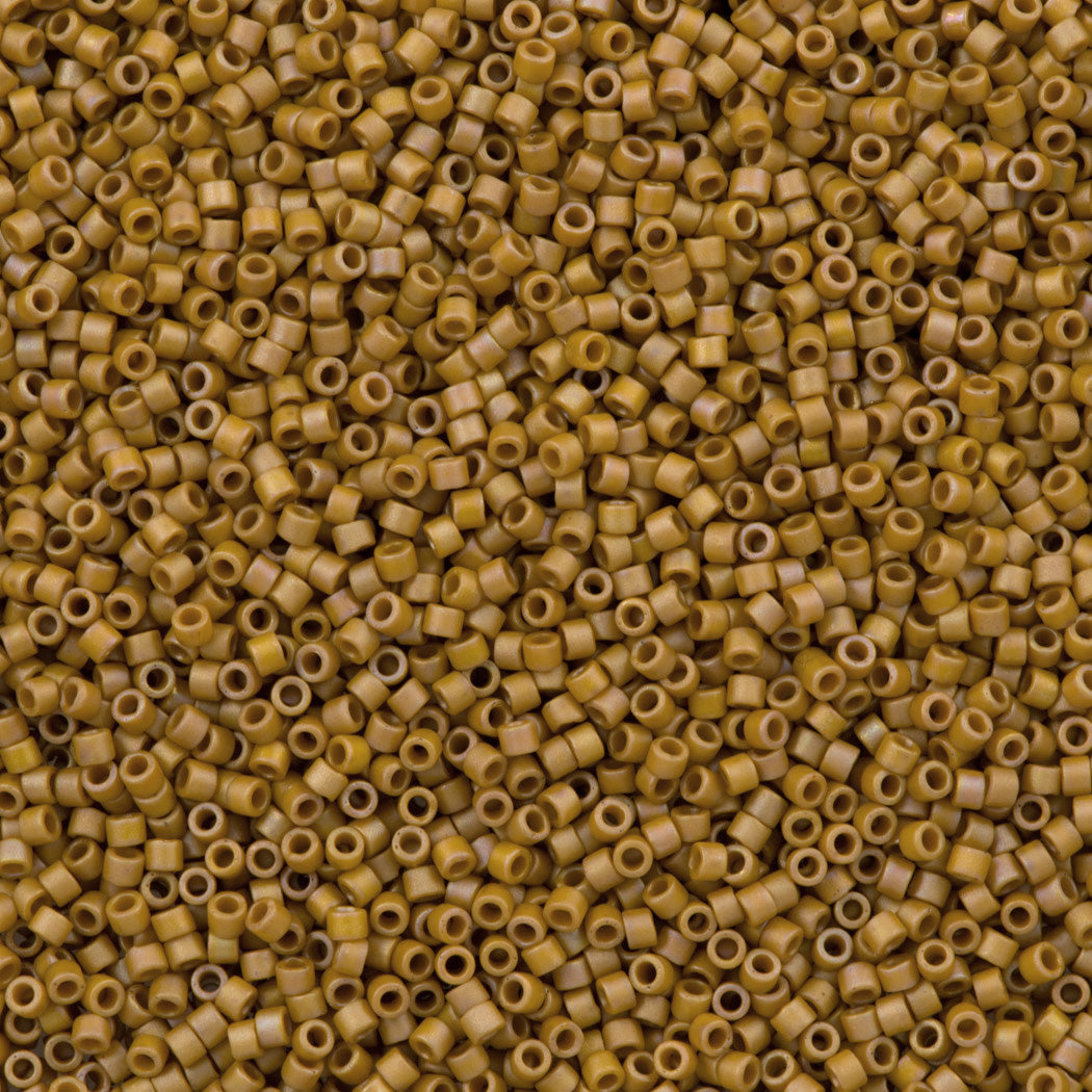 Miyuki Delica Seed Bead 11/0 Matte Opaque Glazed Honey Bee AB 2-inch T ...