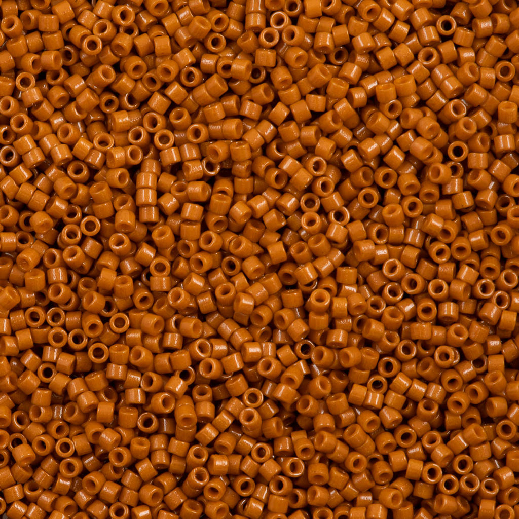 Miyuki Delica Seed Bead 11/0 Duracoat Dyed Opaque Persimmon 2-inch Tub ...