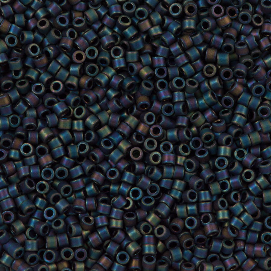 Miyuki Delica Seed Bead 11/0 Matte Black AB 2-inch Tube DB871 – Aura ...