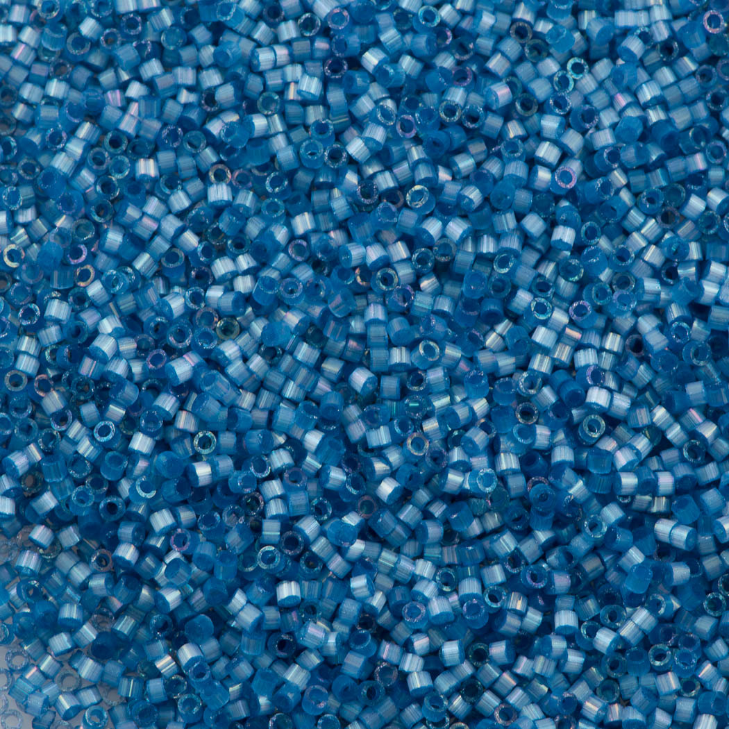 25g Miyuki Delica Seed Bead 11/0 Dyed Dusk Blue Silk Satin DB1811 ...