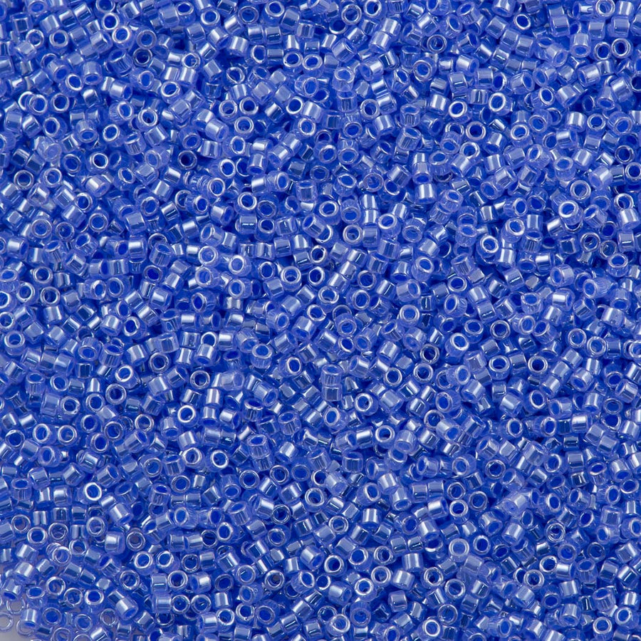 25g Miyuki Delica Seed Bead 11/0 Ceylon Inside Dyed Color Perwinkle DB ...